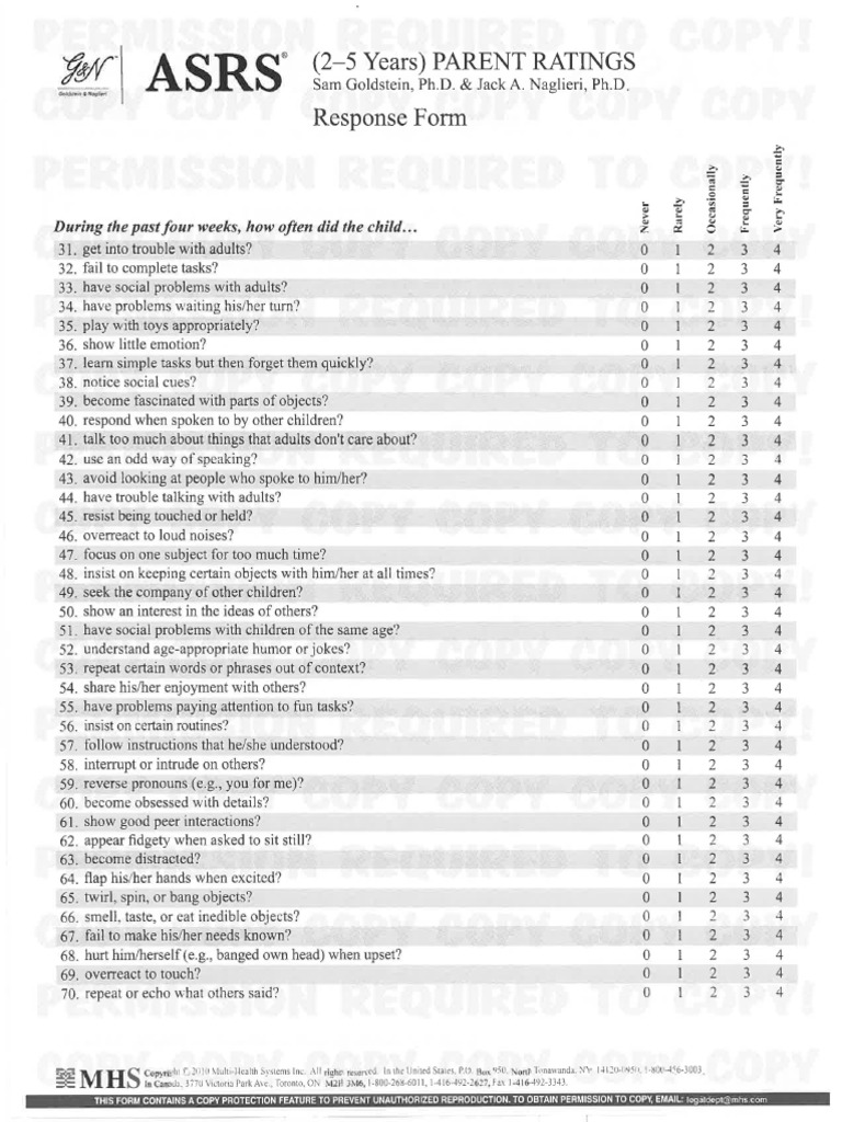 ASRS 2-5 Parent | PDF