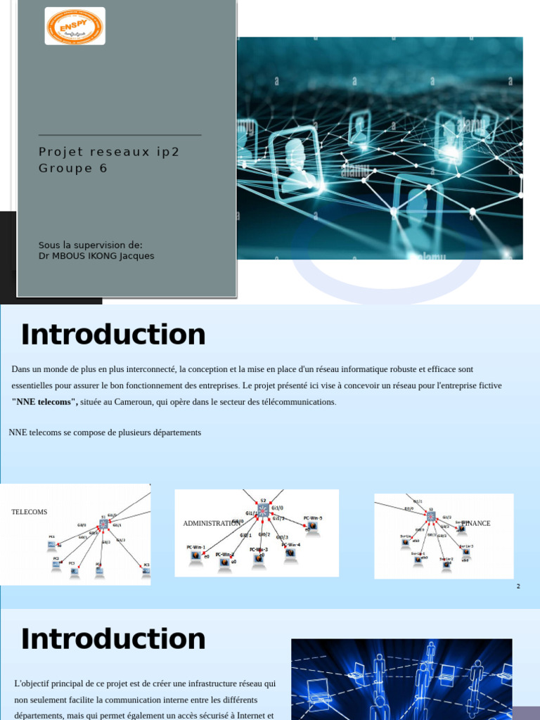 rapport projet reseaux ip2 | PDF | Adresse IP | Enveloppe de protection