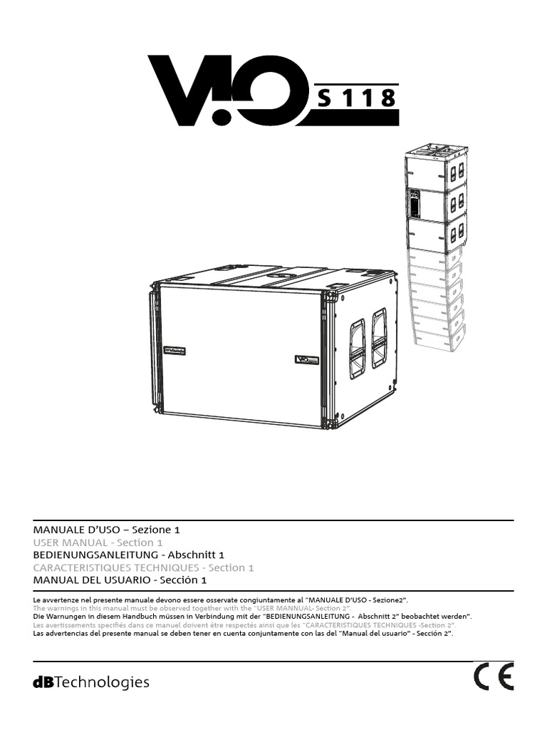 Vio-S118 Man Rev1.2 | PDF | Electromagnetic Interference | Loudspeaker