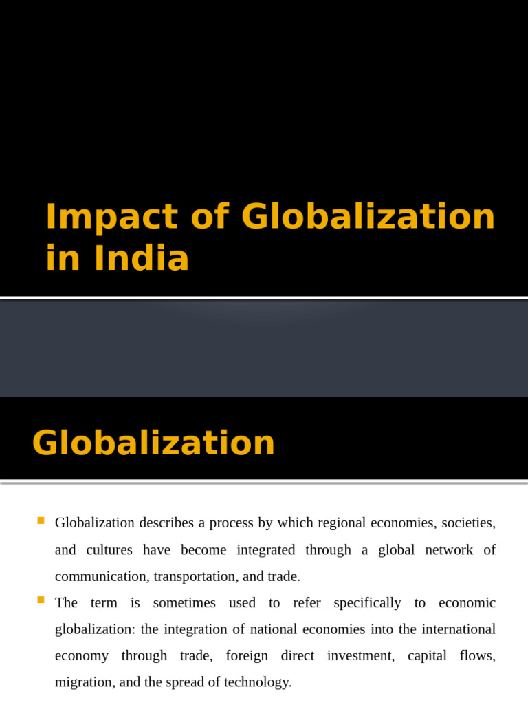 11-Impact of globalisation | PDF | Globalization | Exports