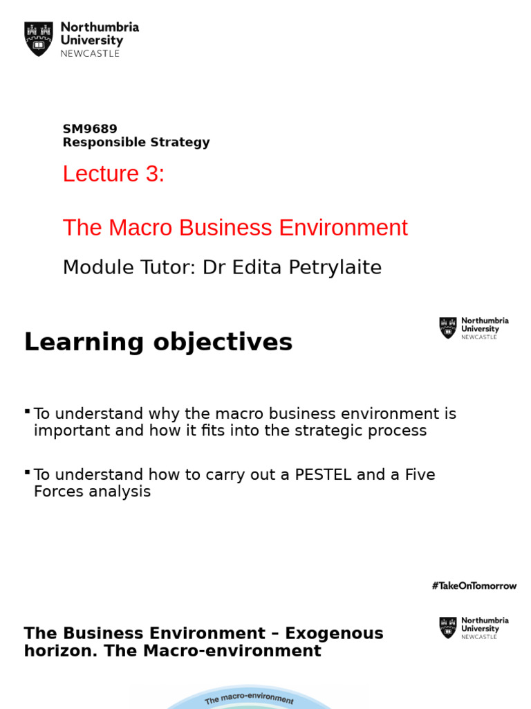 LD6061 Lecture 3 | PDF | Supply Chain | Macroeconomics