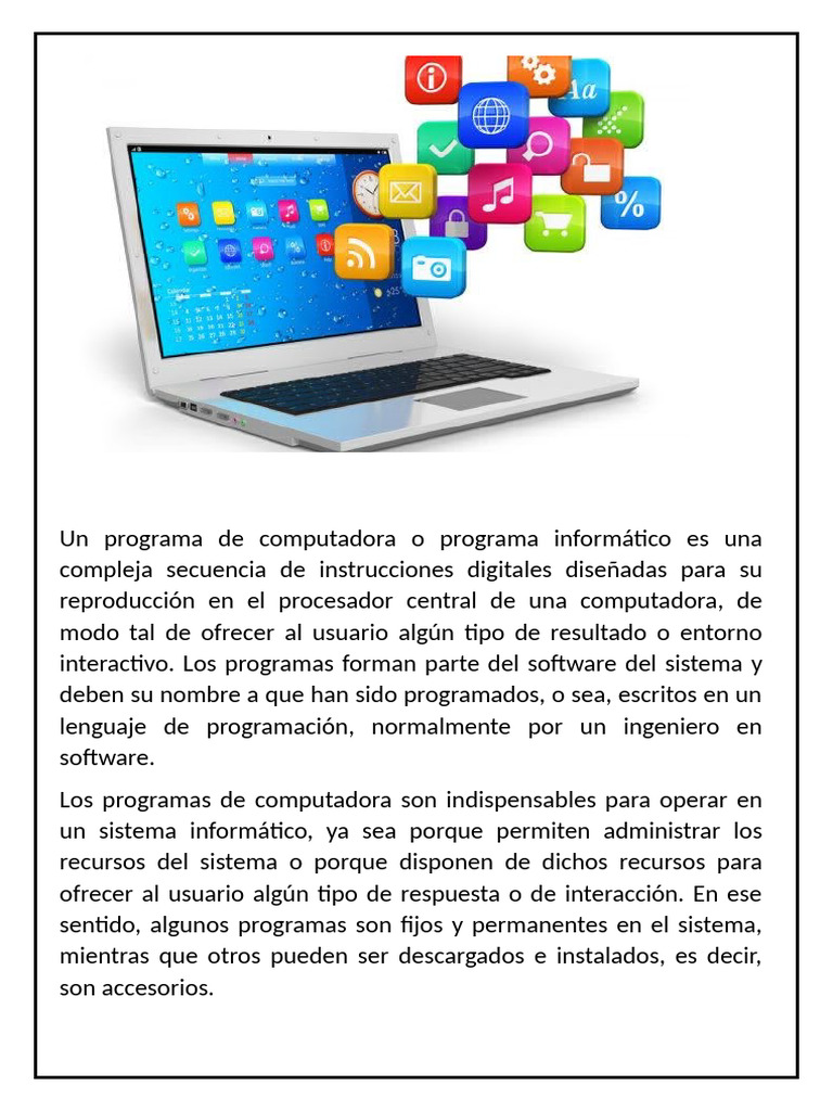 Programas de Computadoras | PDF | Microsoft Office | Software