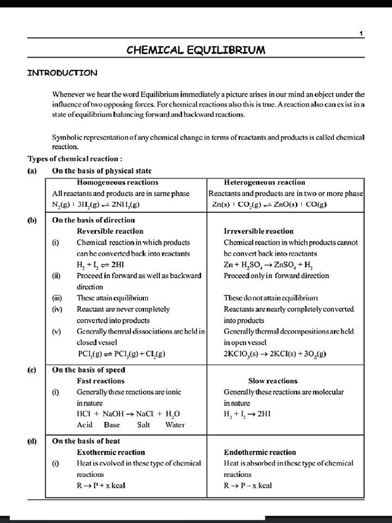 Chapter13 - Chemical Equilibrium | PDF