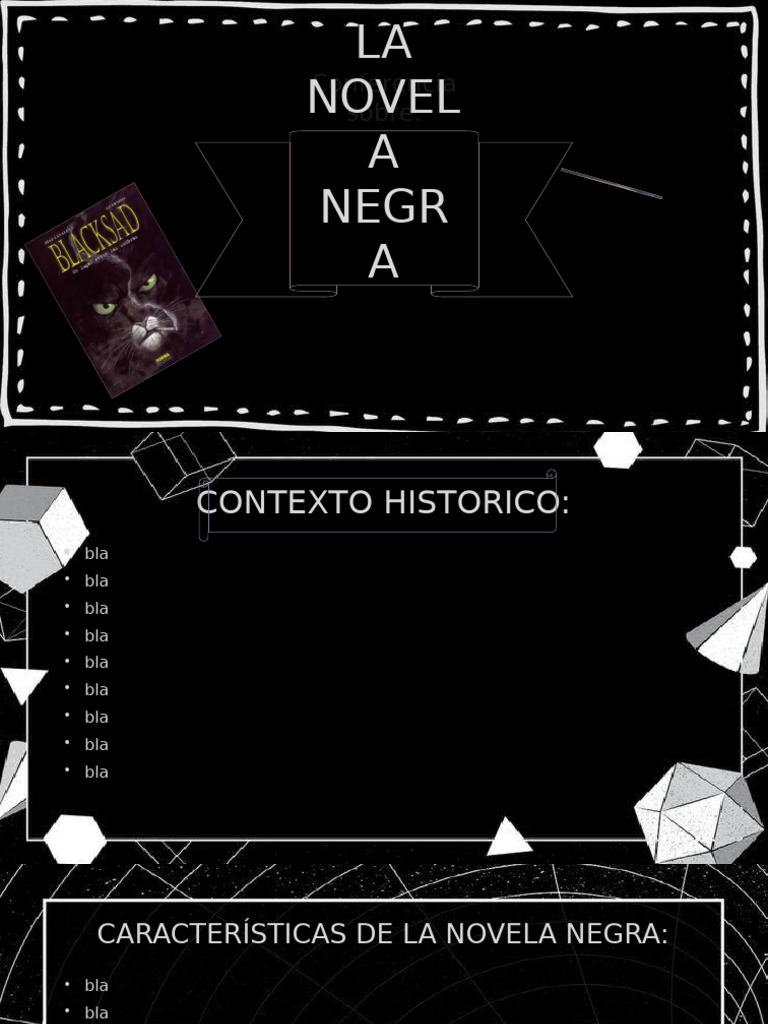 Características de la Novela Negra | PDF