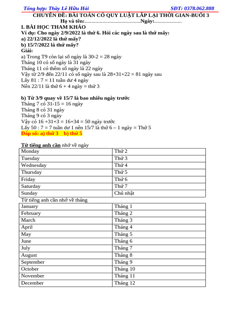 g3i. Bai Toan Lap Lai Thoi Gian(3)-Bai Tap | PDF