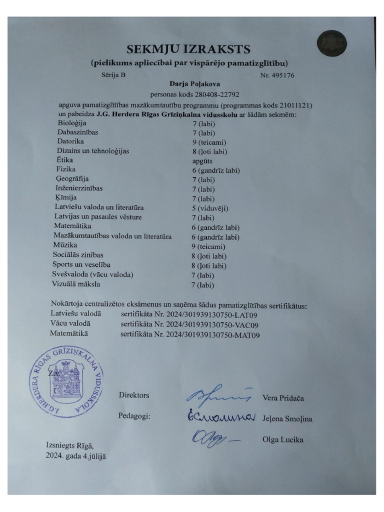 Sekmju Izraksts | PDF