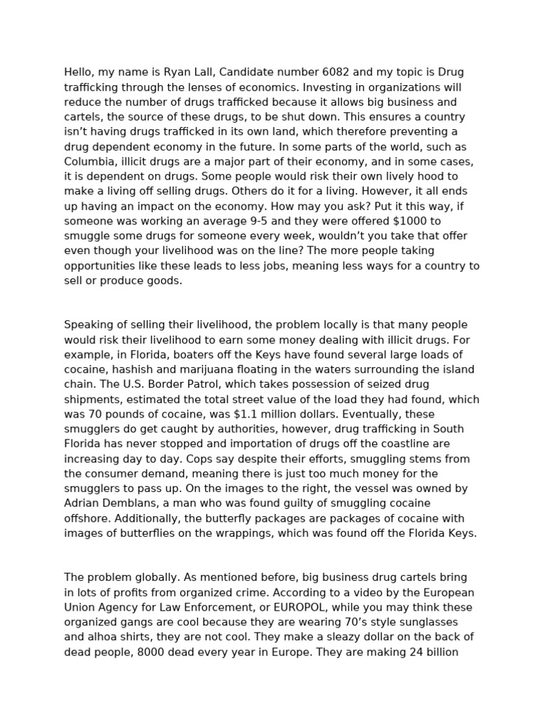 Transcription P8 2024-25 Copy | PDF | Illegal Drug Trade | Smuggling Transcription P8 2024-25 Copy | PDF | Illegal Drug Trade | Smuggling