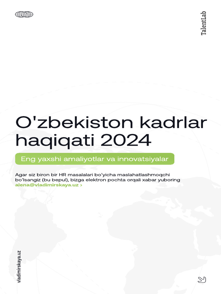 TalentLab Uz HR Casebook 2024 UZ | PDF