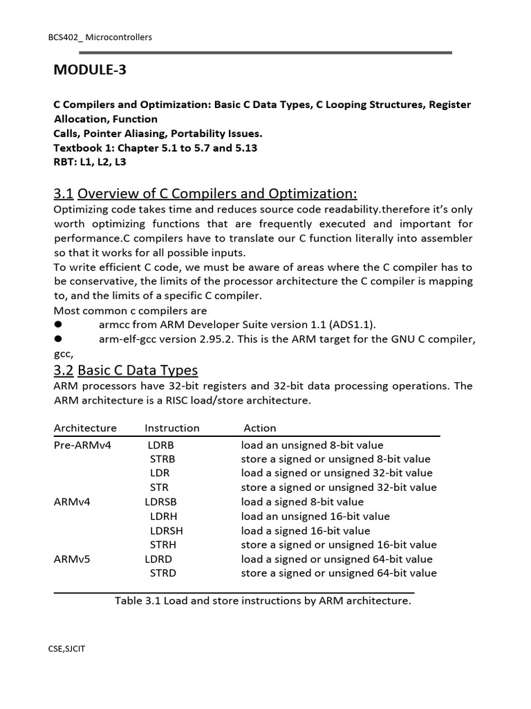 BCS402_MC_M3_Notes SJCIT | PDF | Pointer (Computer Programming) | Computing