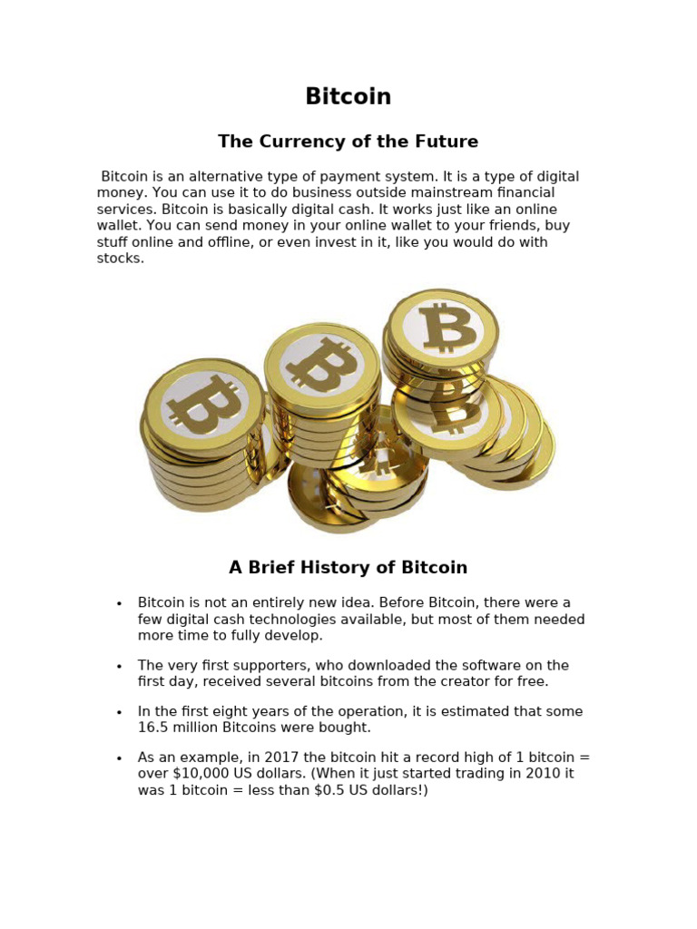 Reading - Bitcoin The Currency of The Future | PDF | Bitcoin ...