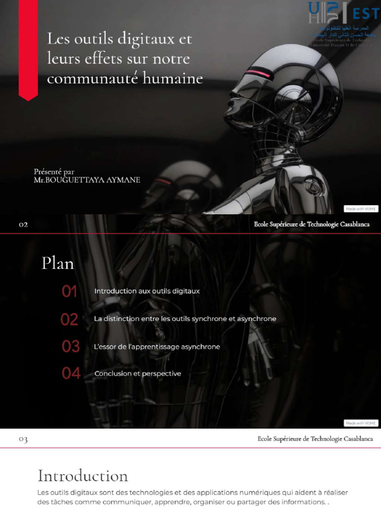 Projet de MTU Les Outils Synchrone Et Asynchrone BOUGUETTAYA AYMANE | PDF