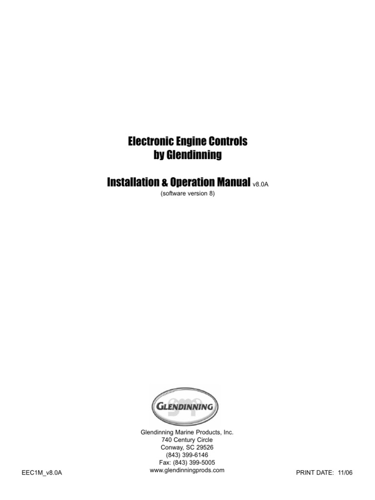 Glendinning Control Manual | PDF | Manual Transmission | Throttle