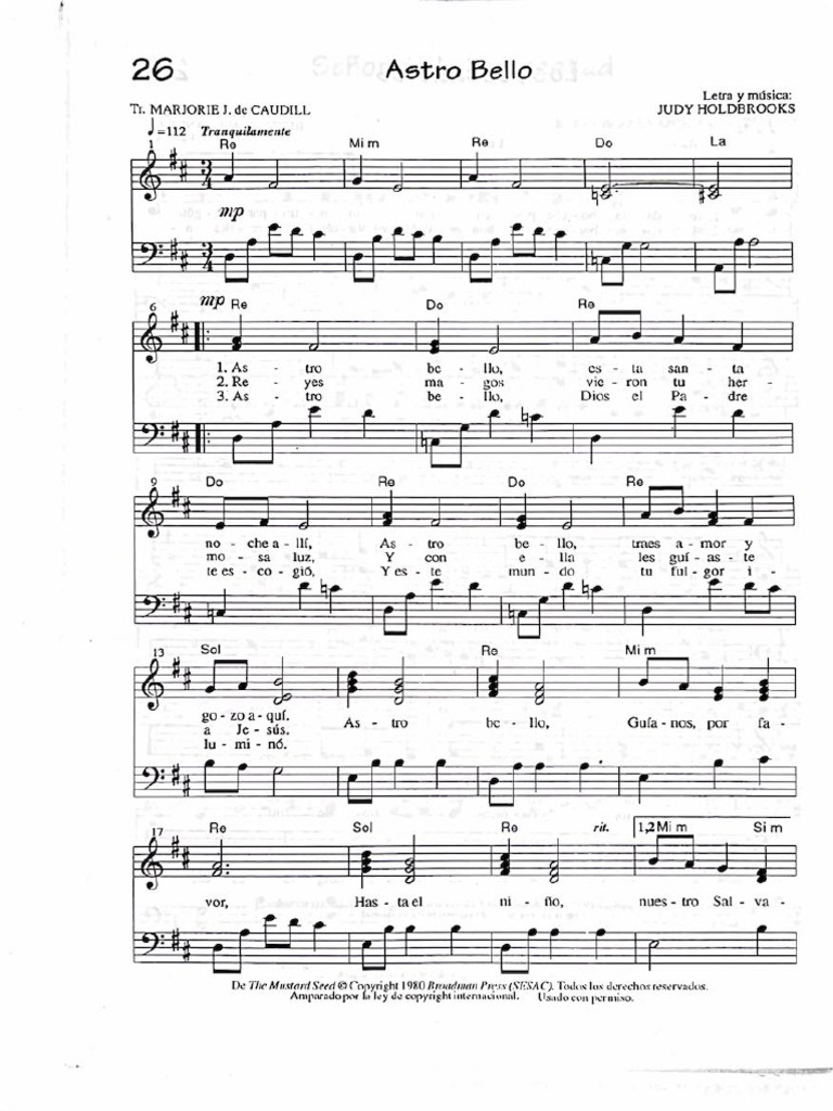 Canto - Astro Bello | PDF