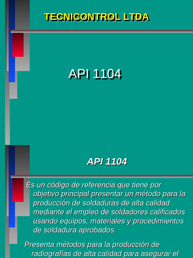 API 1104 | PDF | Soldadura | Construcción
