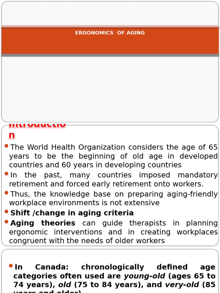 Ergonomic Application Process | PDF | Human Factors And Ergonomics | Ageing
