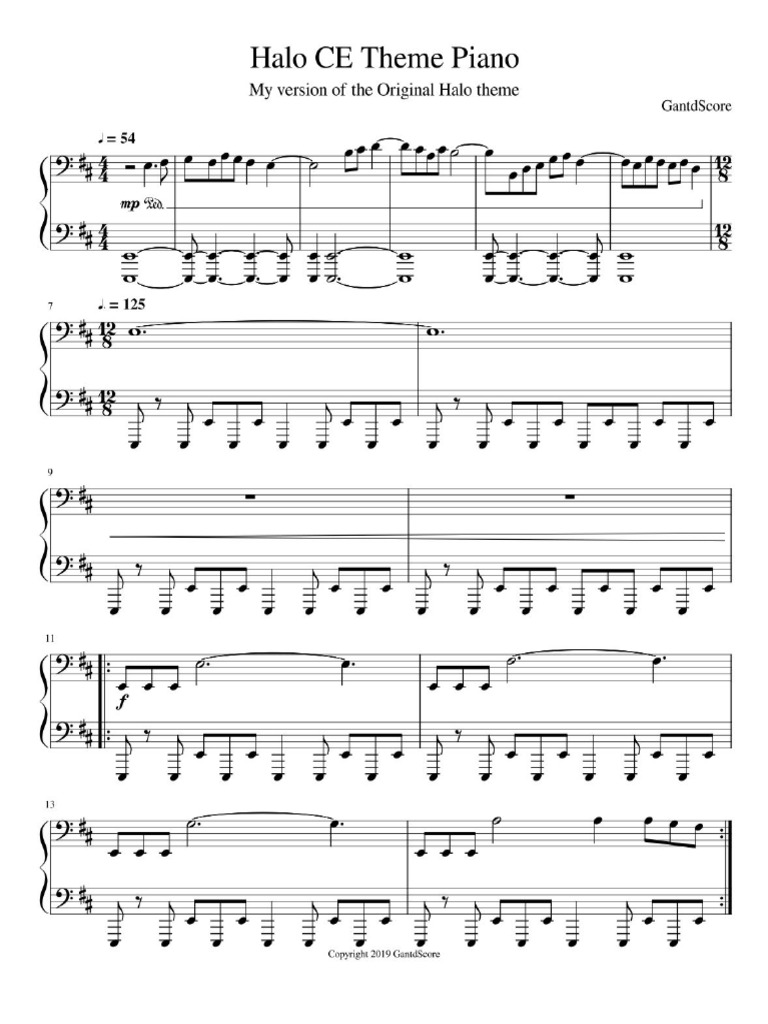 Halo CE OST. Sheet Music | PDF