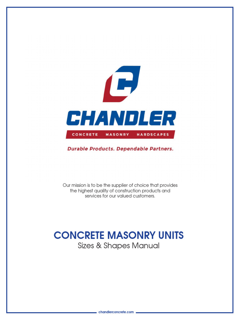 Chandler Shapes Catalog | PDF | Masonry | Brick