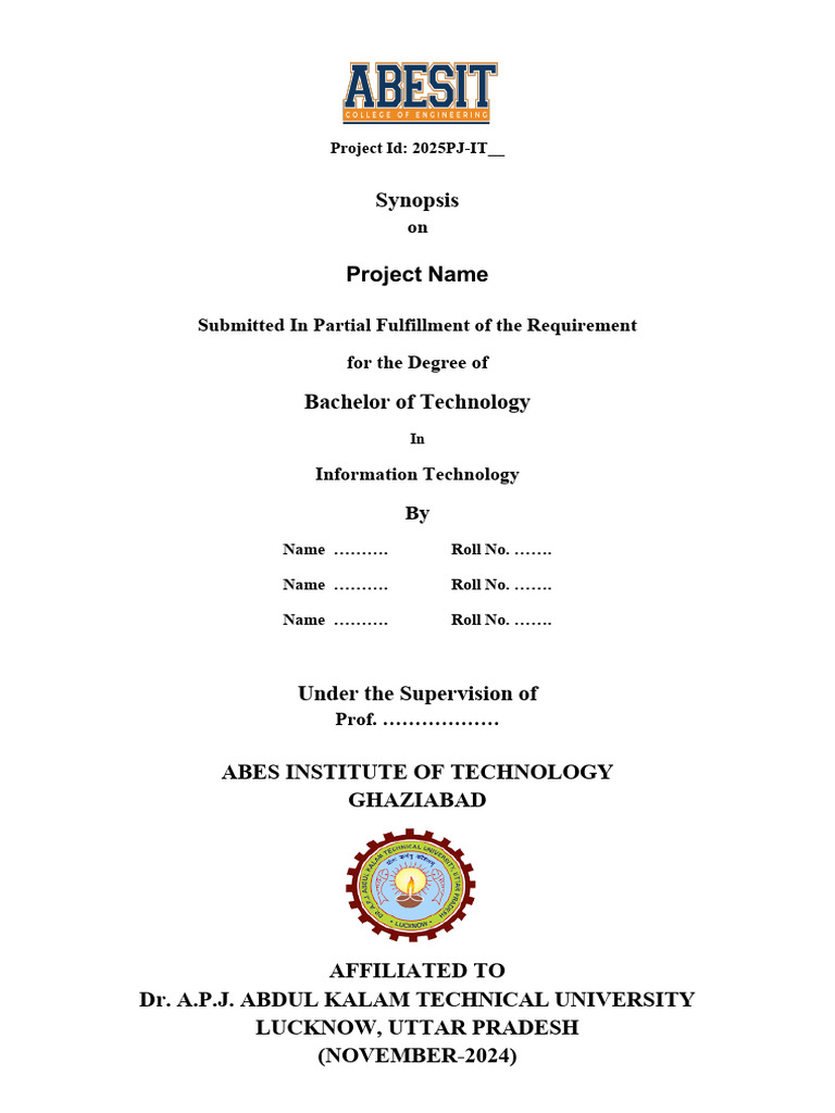 IT Project Report Guidelines 2024 | PDF