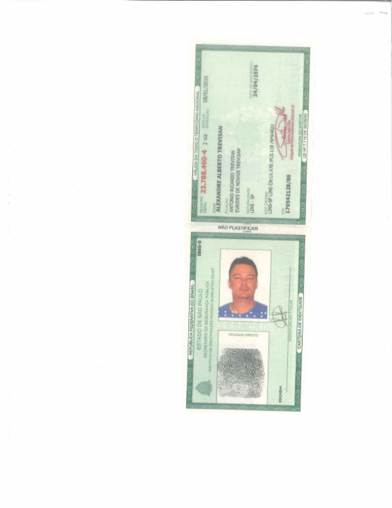 RG Novo Alexandre Trevisan | PDF