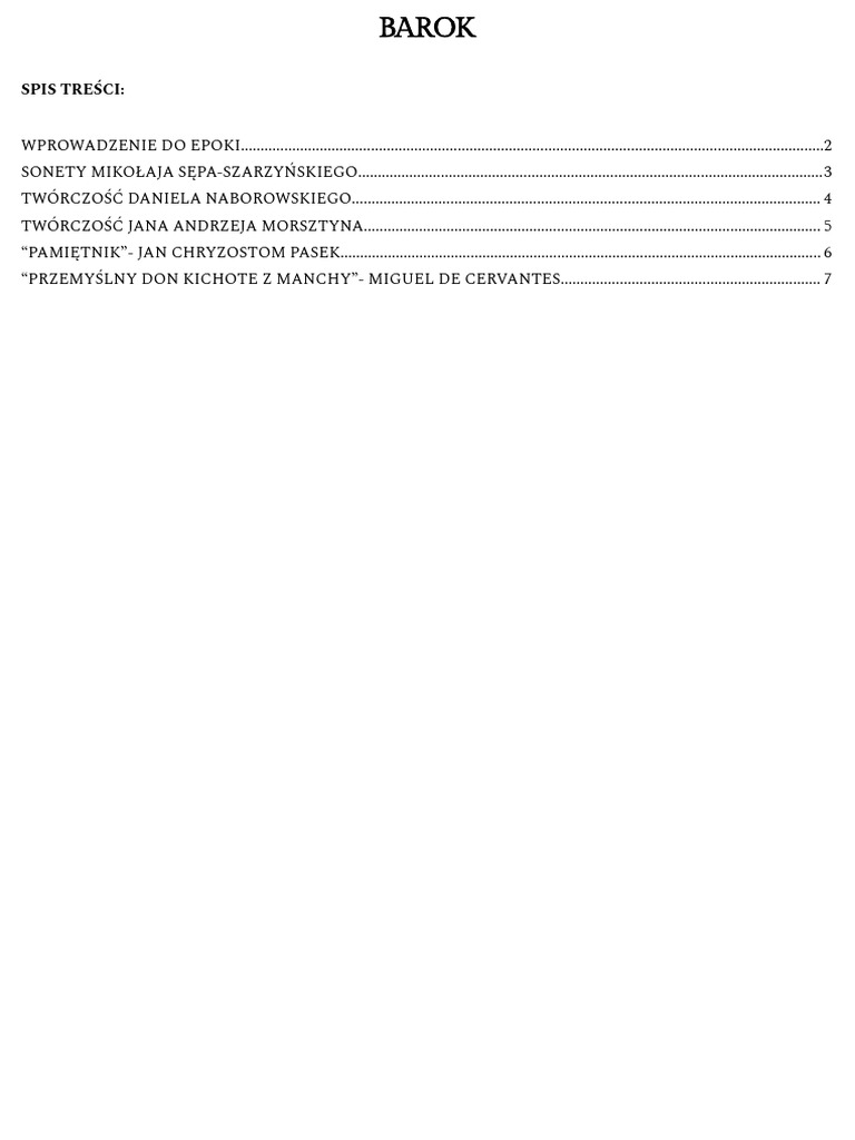 BAROK | PDF