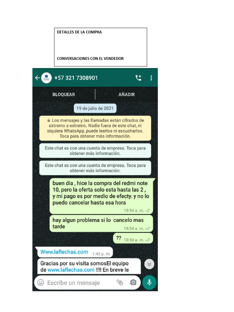 CONVERSACIONES CON EL VENDEDOR | PDF