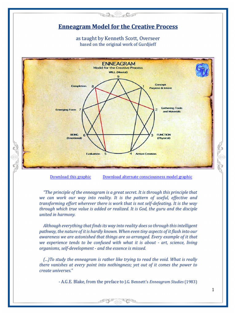 Enneagram Study Guide v04 | PDF | Fourth Way | Esoteric Schools Of Thought