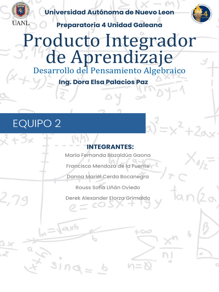 PIA Matemáticas | PDF