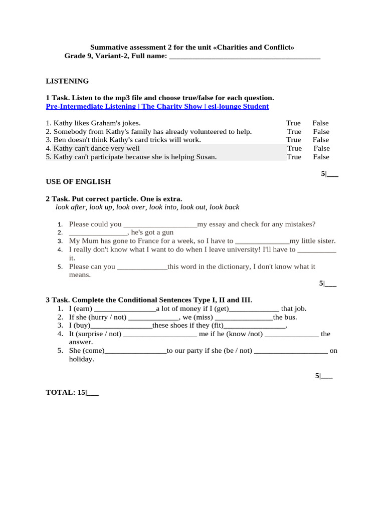 9 Grade Term2, SA 2, 2 Variant | PDF
