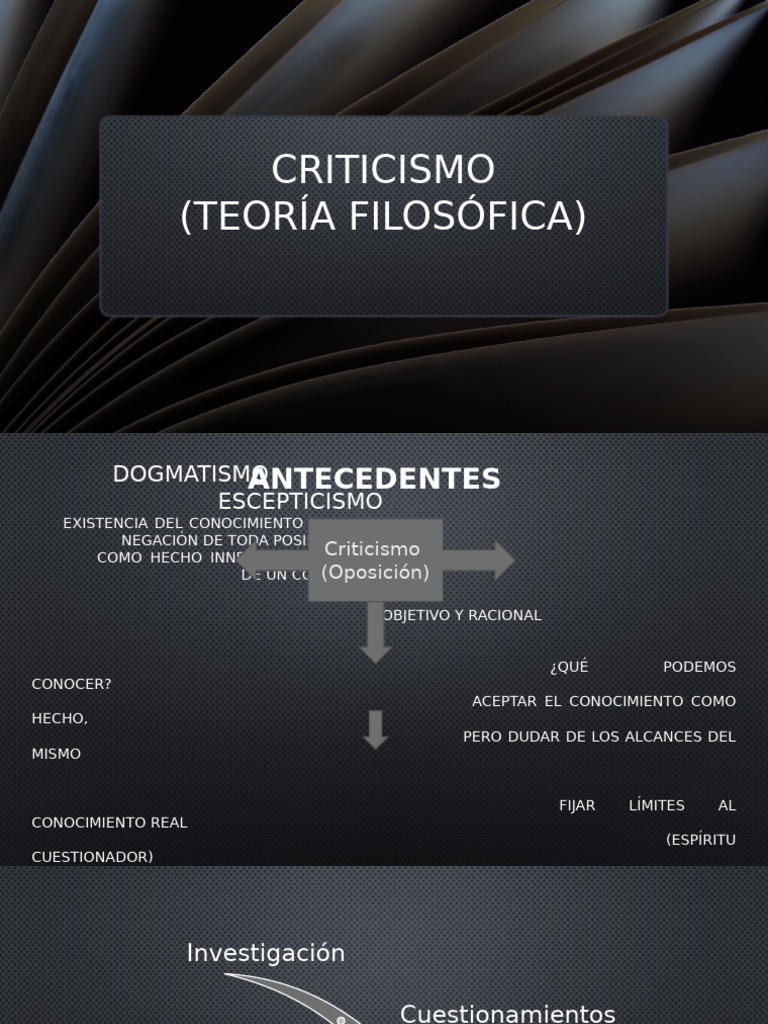 Crítica y Límites del Conocimiento | PDF