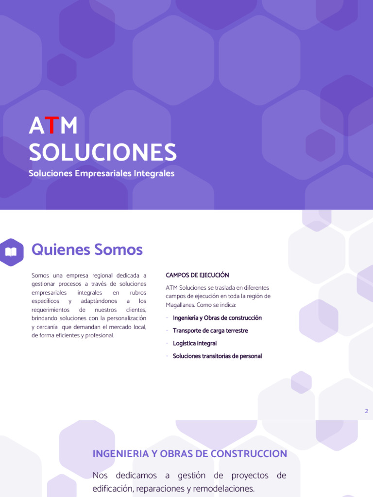 Presentacion Atm Soluciones | PDF | Logística | Cadena de suministro
