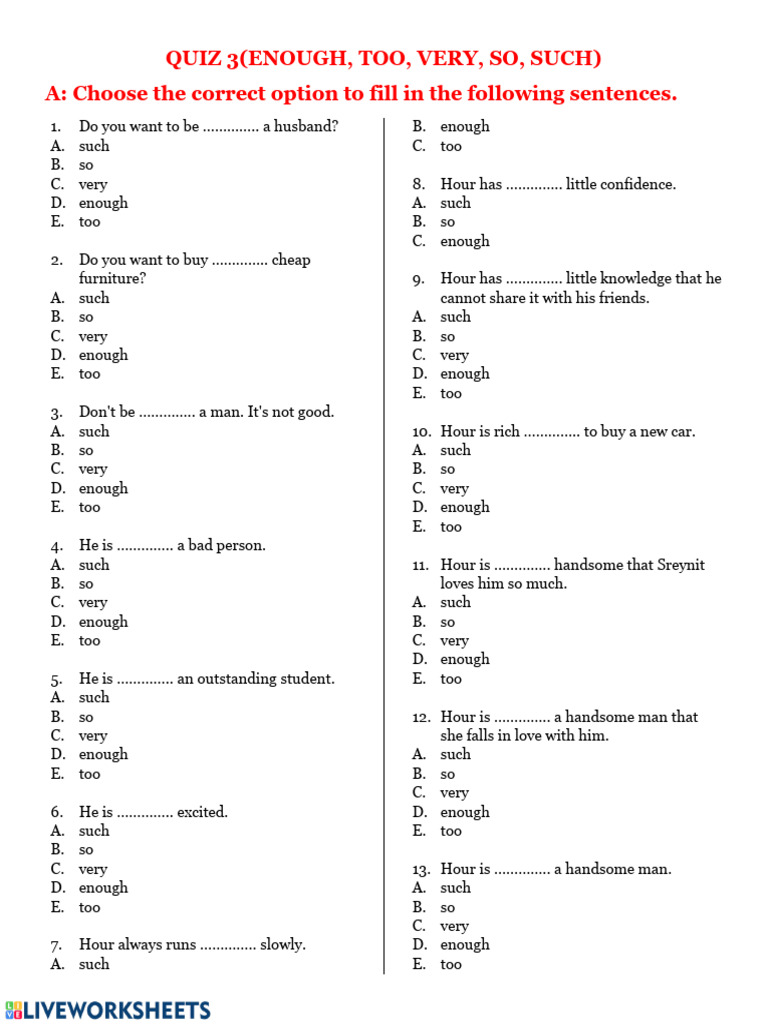 so such too enough | PDF