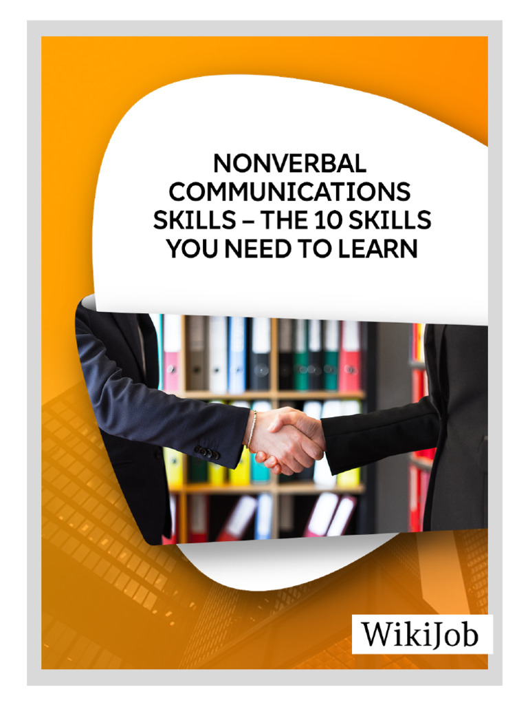 Nonverbal Communications Skills - The 10 Skills You Need To Learn | PDF ...