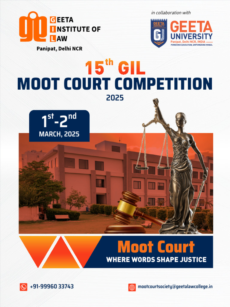 Moot Court Brochure 2025 | PDF | Crimes | Crime & Violence