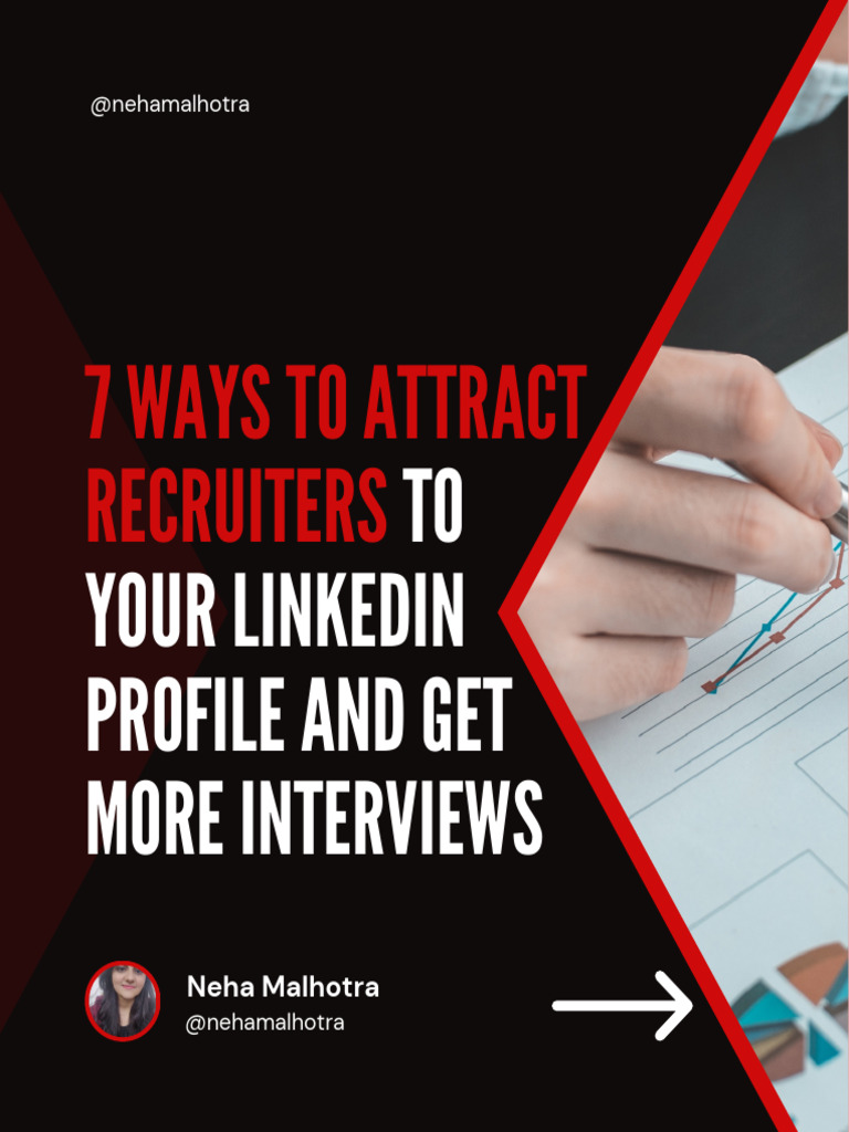Attract Recruiters On Linkedin 7 Tips Pdf Linked In Recruitment