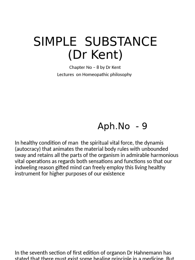 Qualities of Simple Substance by Kent | PDF | Substance Theory | Vitalism