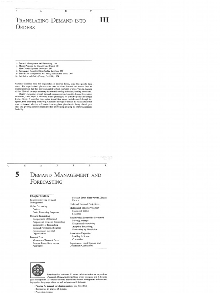 Demand Management Forecasting | PDF