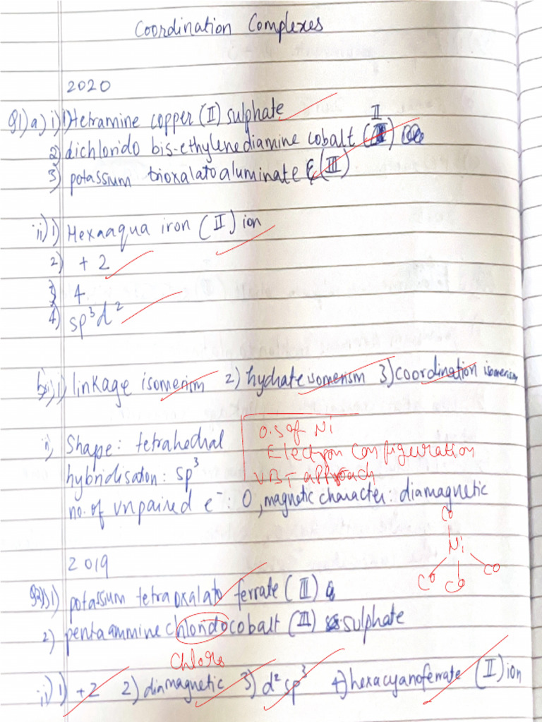 Coordination Complexes | PDF
