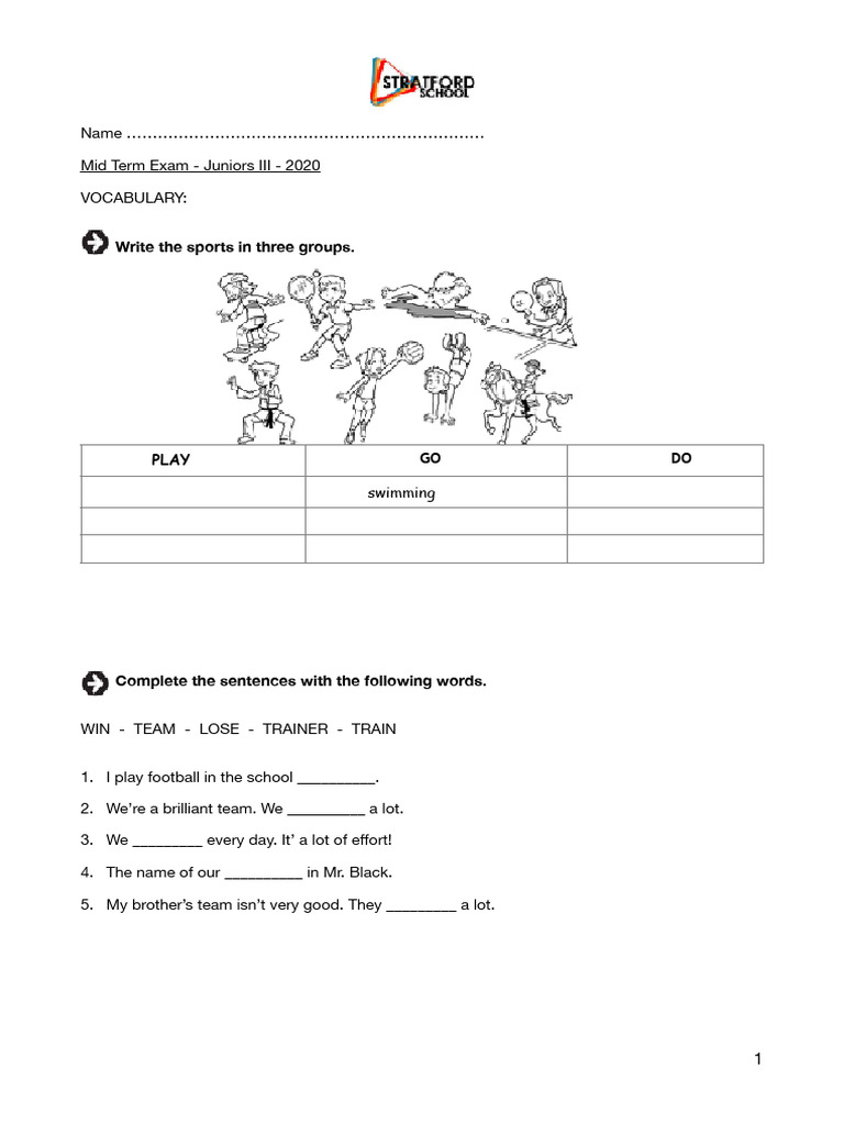 Mid Term - VOC AND LISTENING 2020 (4118) | PDF