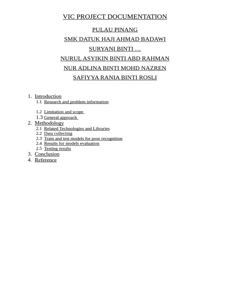 Vic Project Documentation | PDF