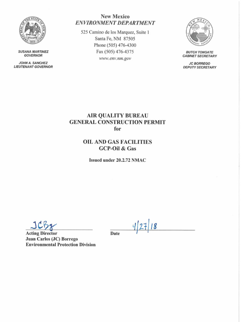 GCP Oil Gas Final 002 | PDF | N Ox | Air Pollution