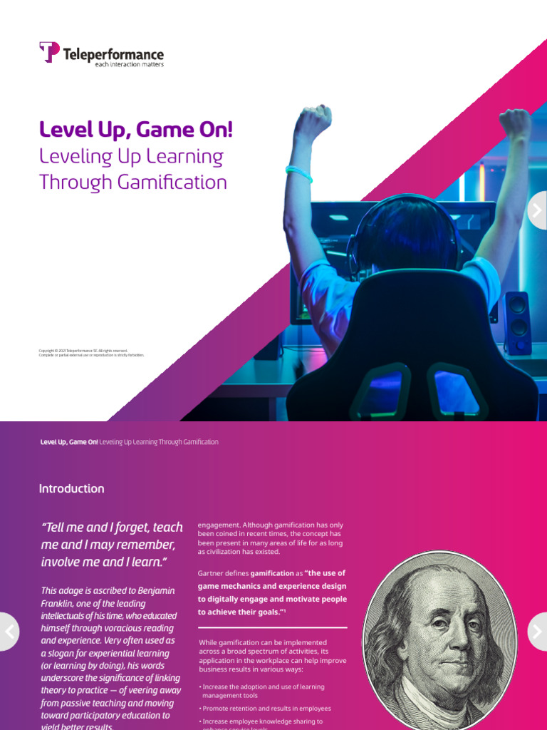 level-up-game-on_leveling-up-learning-through-gamification | PDF | Millennials | Learning