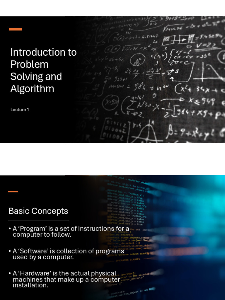 Introduction to Problem Solving & Algorithms | PDF