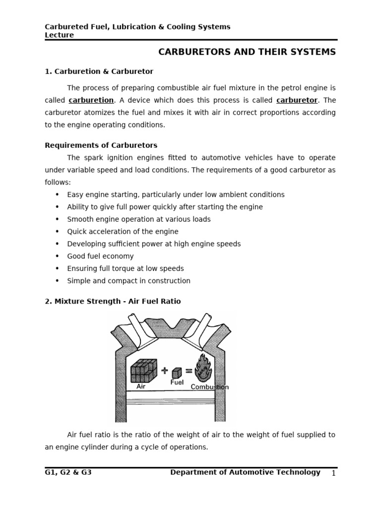 Carburetor | PDF | Carburetor | Throttle