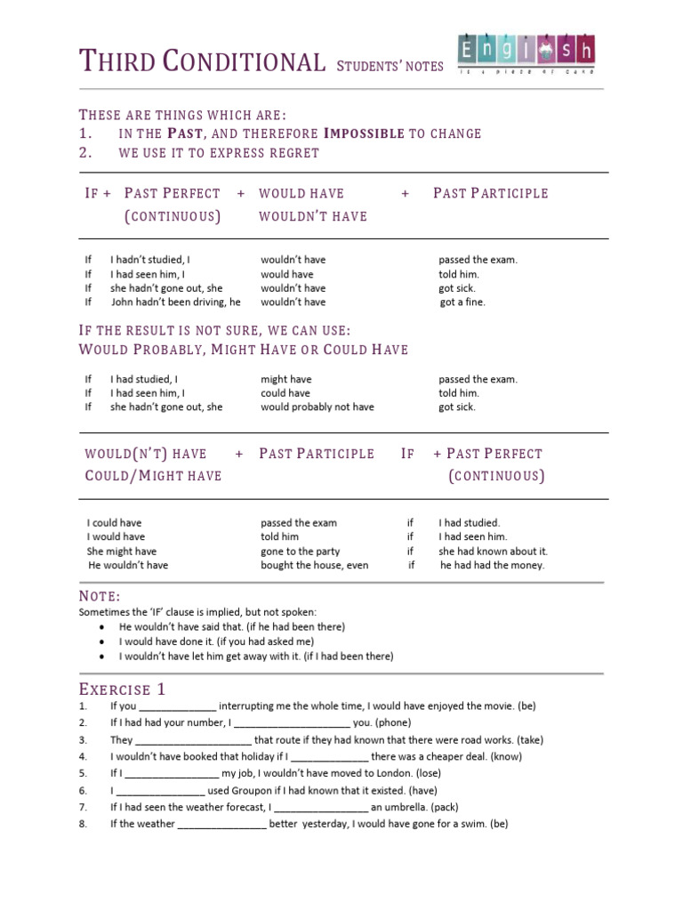 third-conditional | PDF