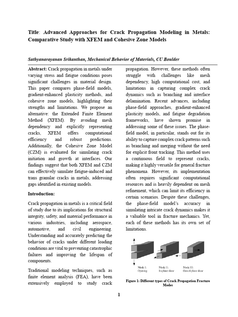 SSN Paper-Crack Propagation | PDF | Fracture | Fracture Mechanics