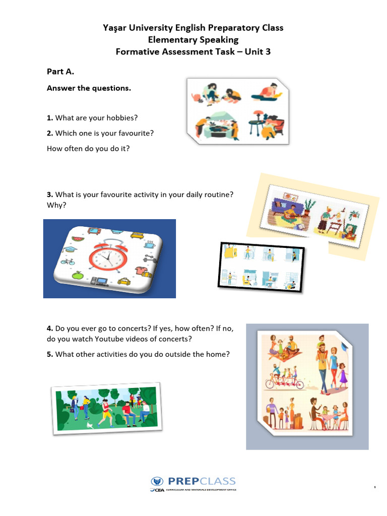 Formative Assessment Task - Unit 3 | PDF
