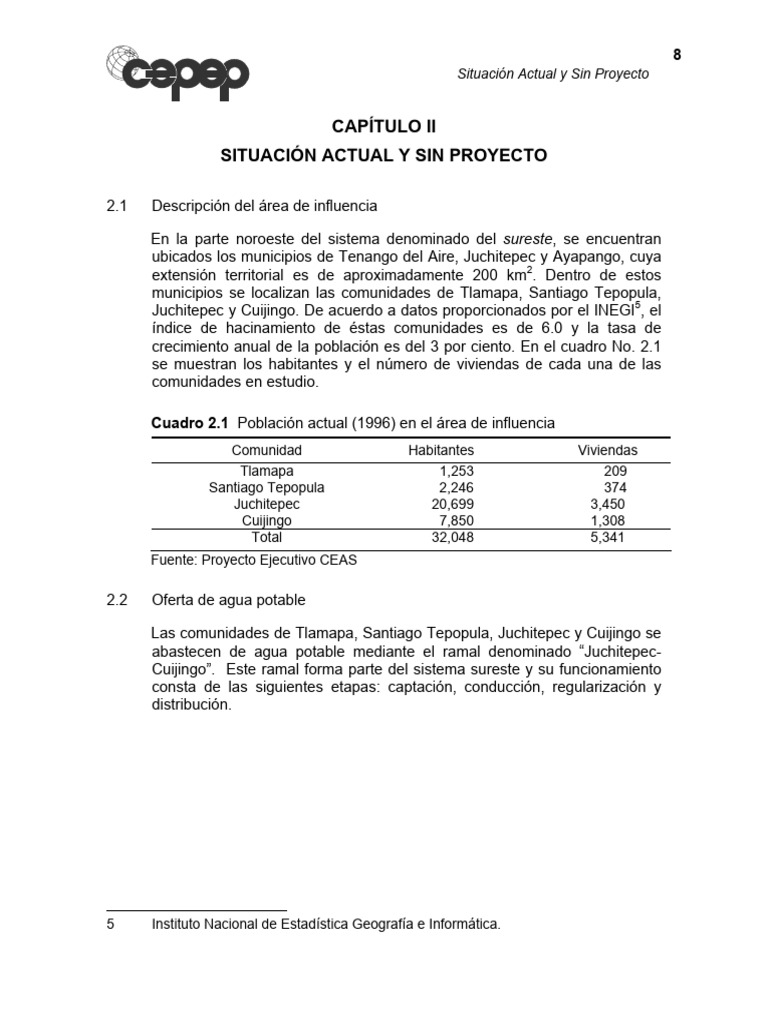 Capi 2 | PDF | Agua | Tubería (transporte de fluidos)