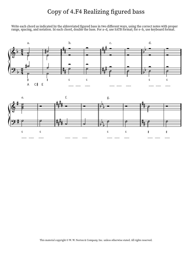 4.F4 Realizing Figured Bass | PDF