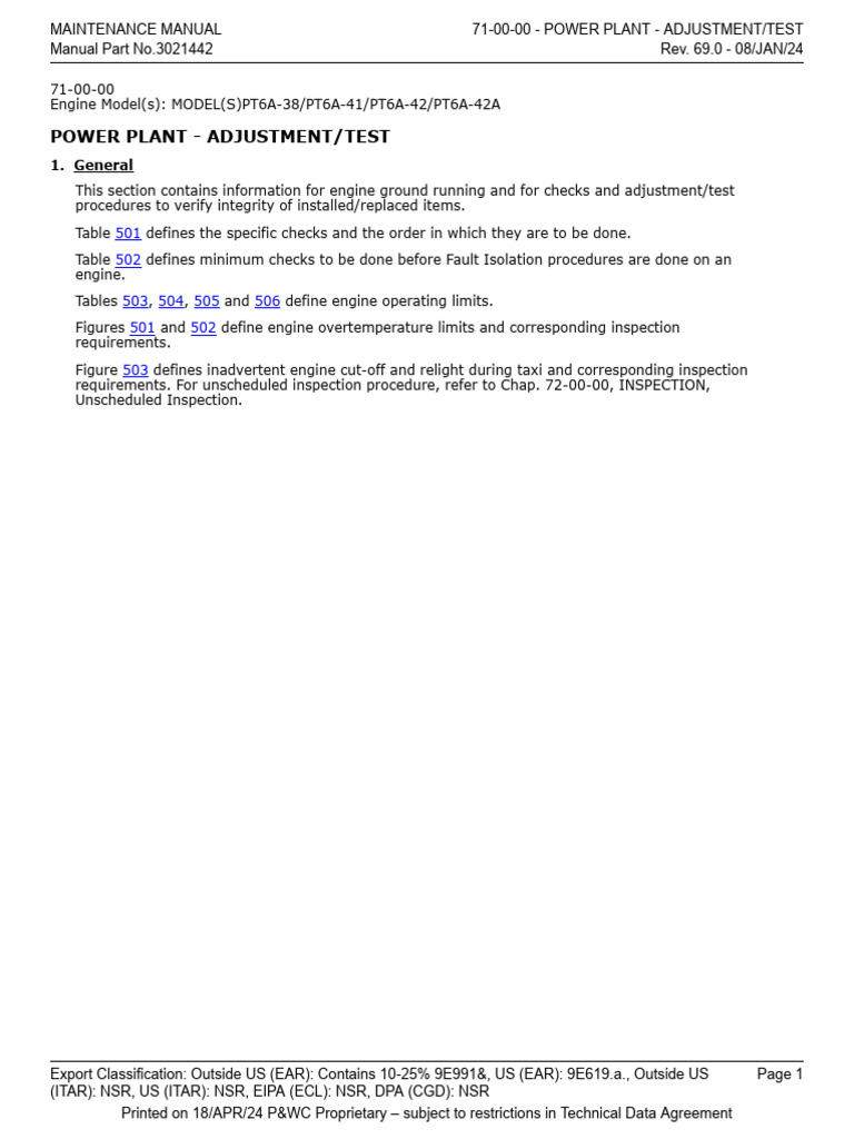 Pt6-41 Performance | PDF | Engines | Valve