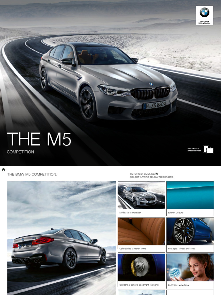 2020 BMW M5 Competition Overview | PDF | Fuel Economy In Automobiles ...